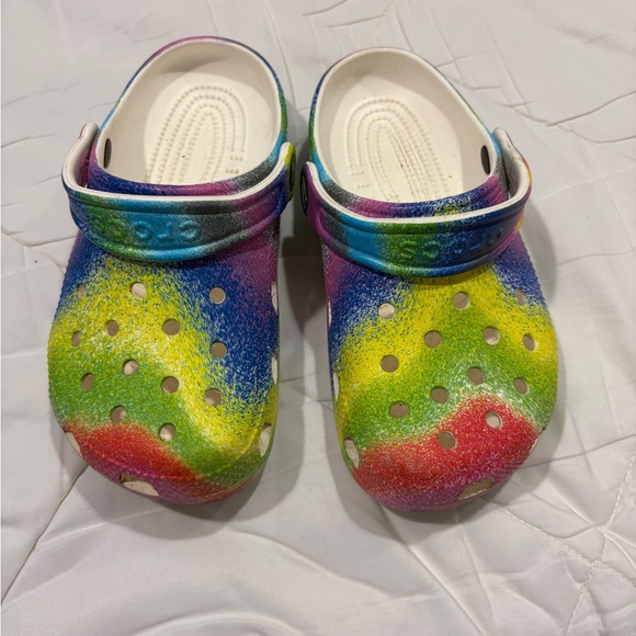 CROCS | Shoes | Crocs Kids Rainbow Clogs | Poshmark
